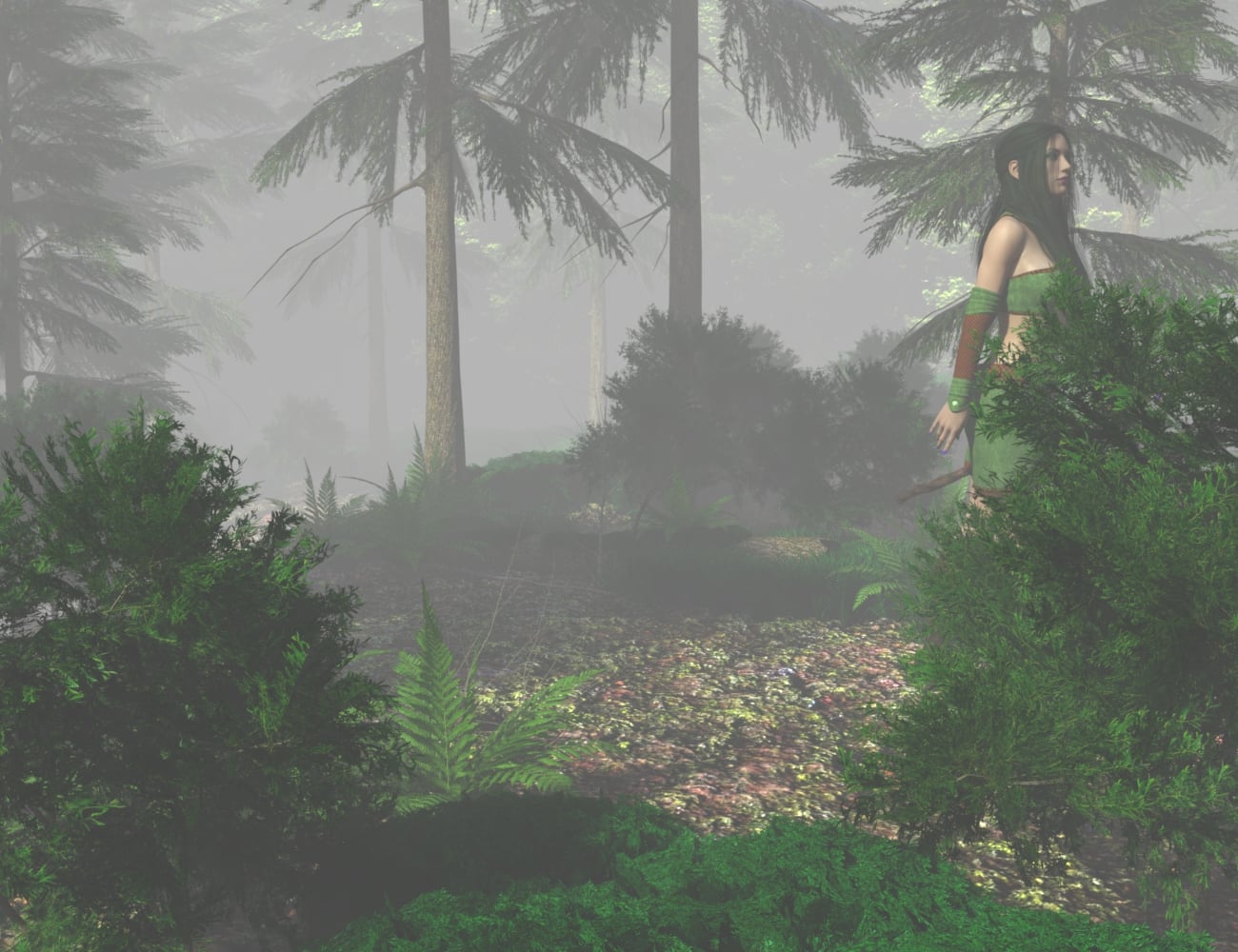 Misty Forest | Daz 3D