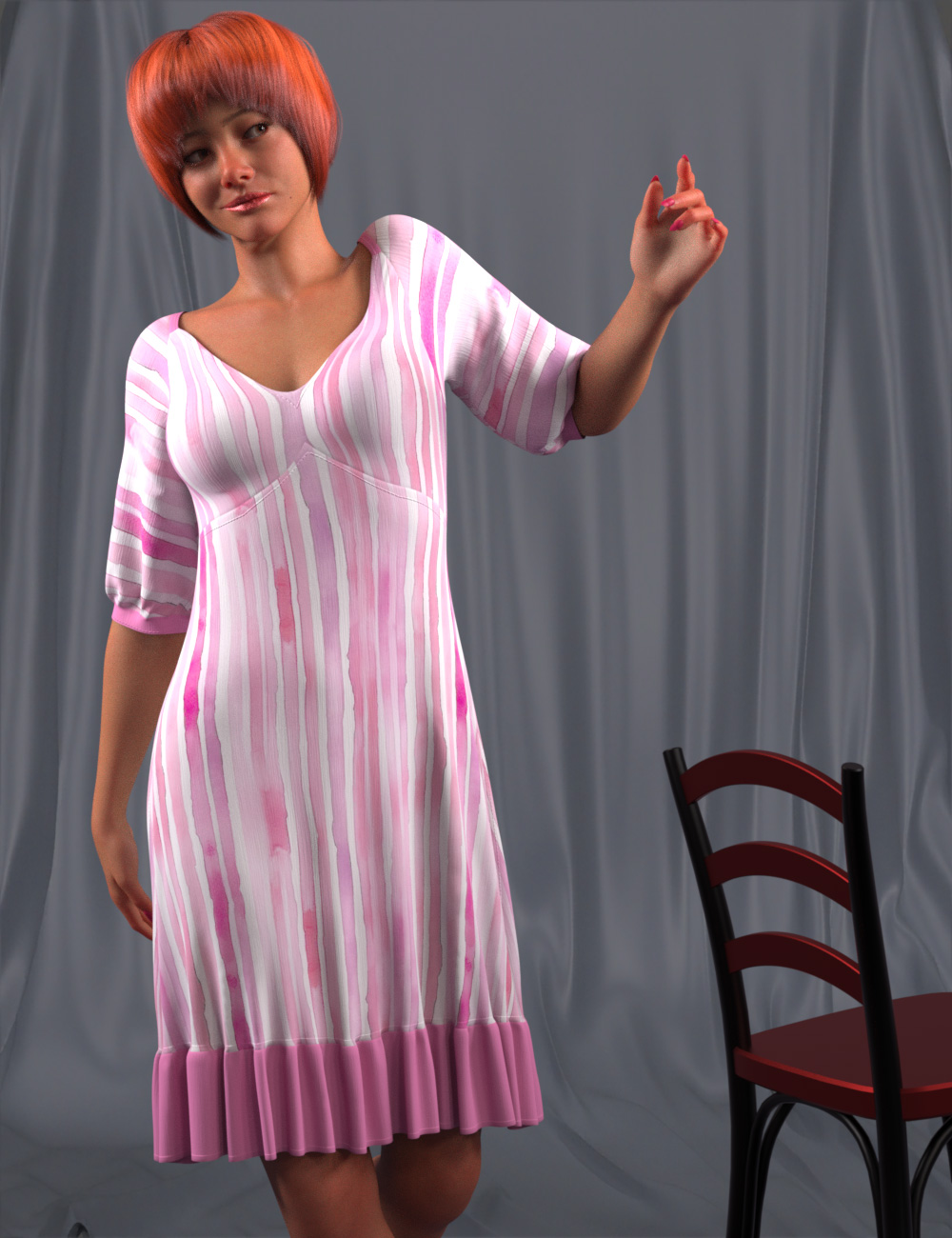 DNA Jan dForce Dress for Genesis 9 | Daz 3D