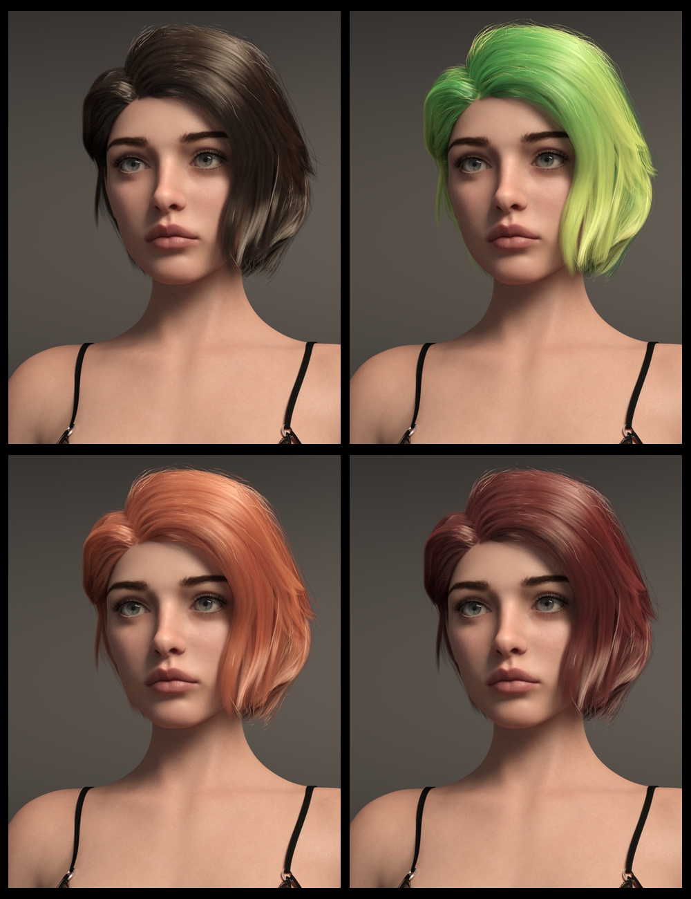 EG YOBN Hair ,YTDG Hair and EG Lovely Poses 18 for Genesis 9 Bundle ...