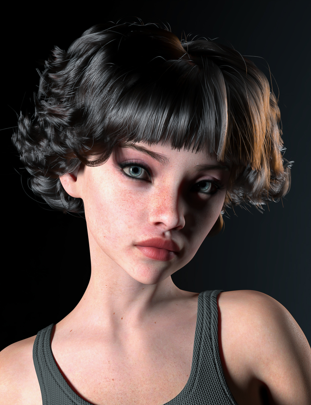 dForce CS Colette Hair for Genesis 9 | Daz 3D