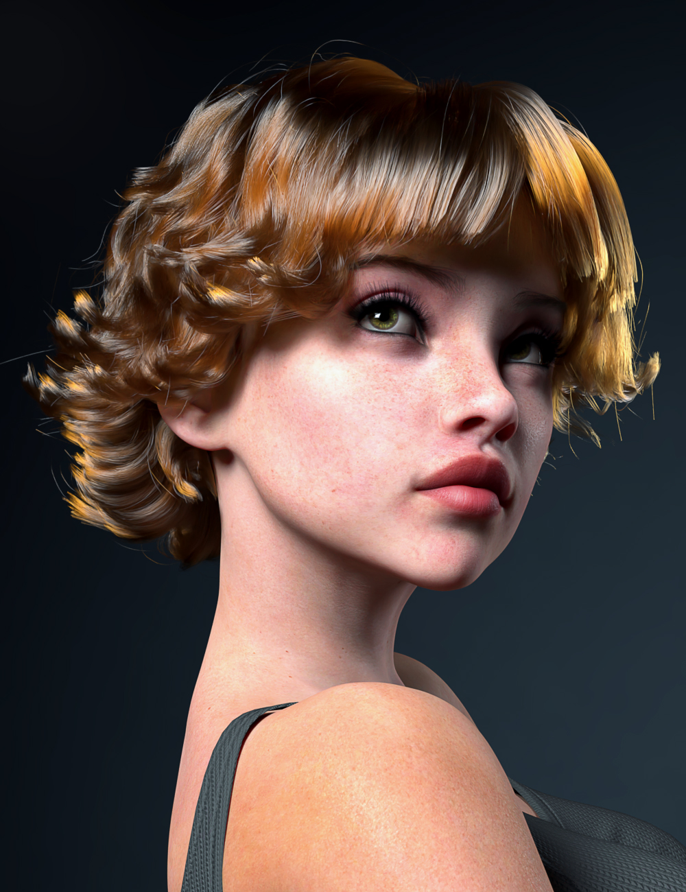 dForce CS Colette Hair for Genesis 9 | Daz 3D