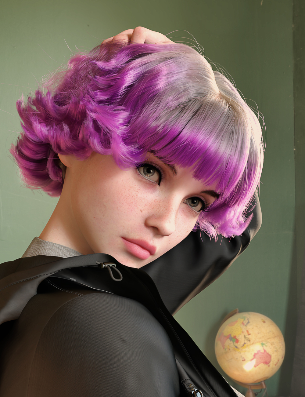 dForce CS Colette Hair for Genesis 9 | Daz 3D