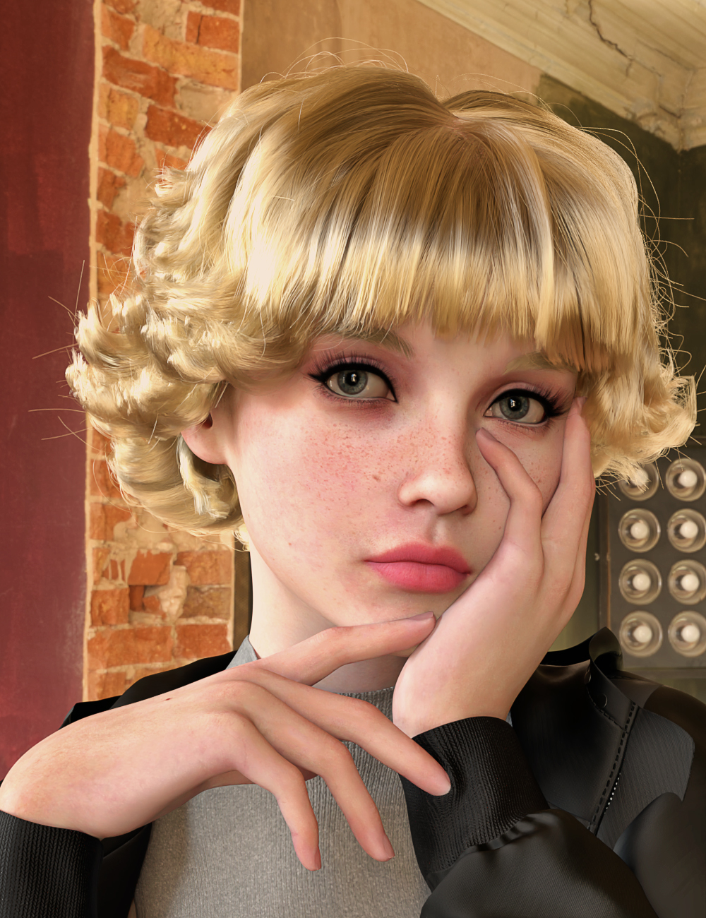 dForce CS Colette Hair for Genesis 9 | Daz 3D