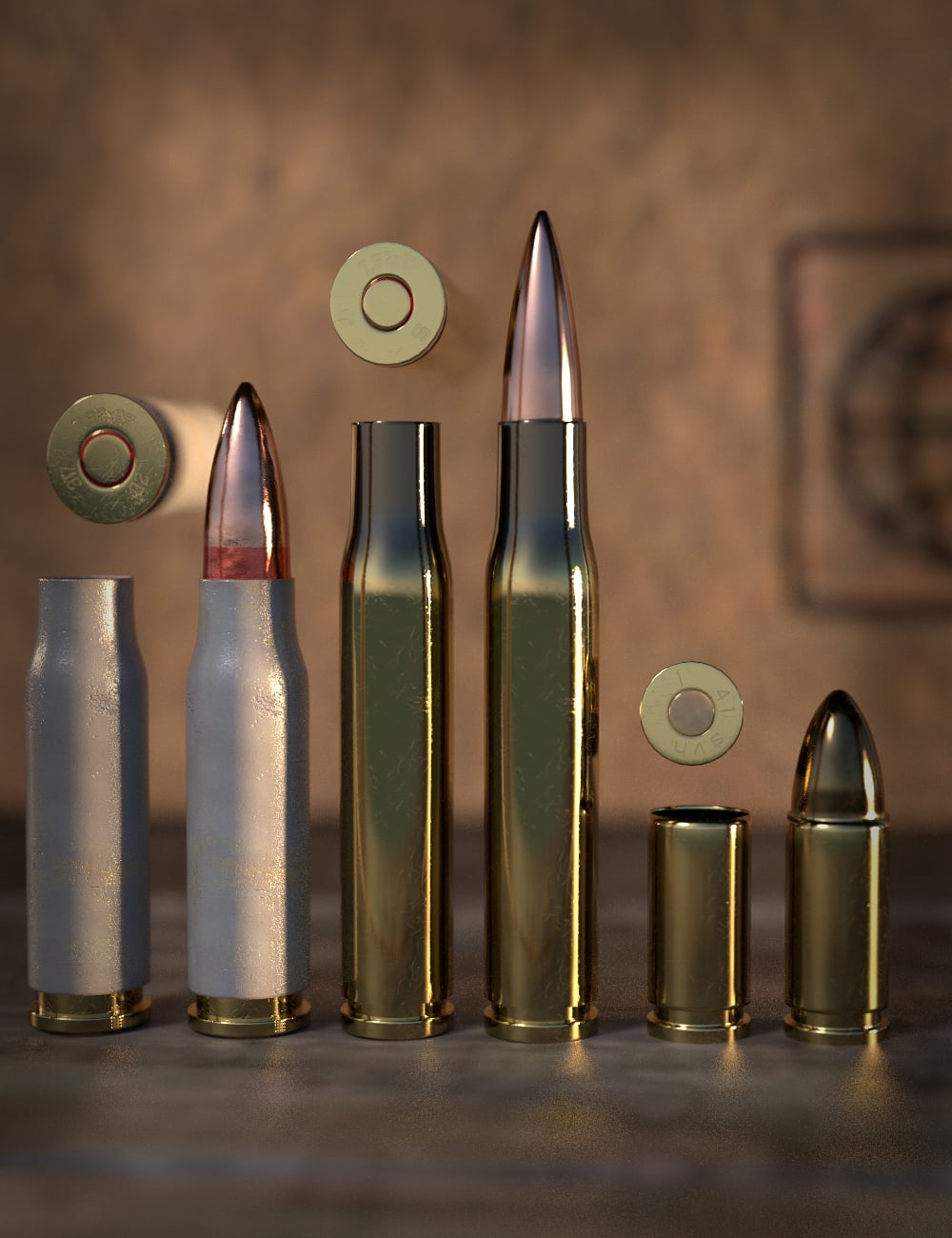 SY Bullets And Muzzle Flash Iray | Daz 3D