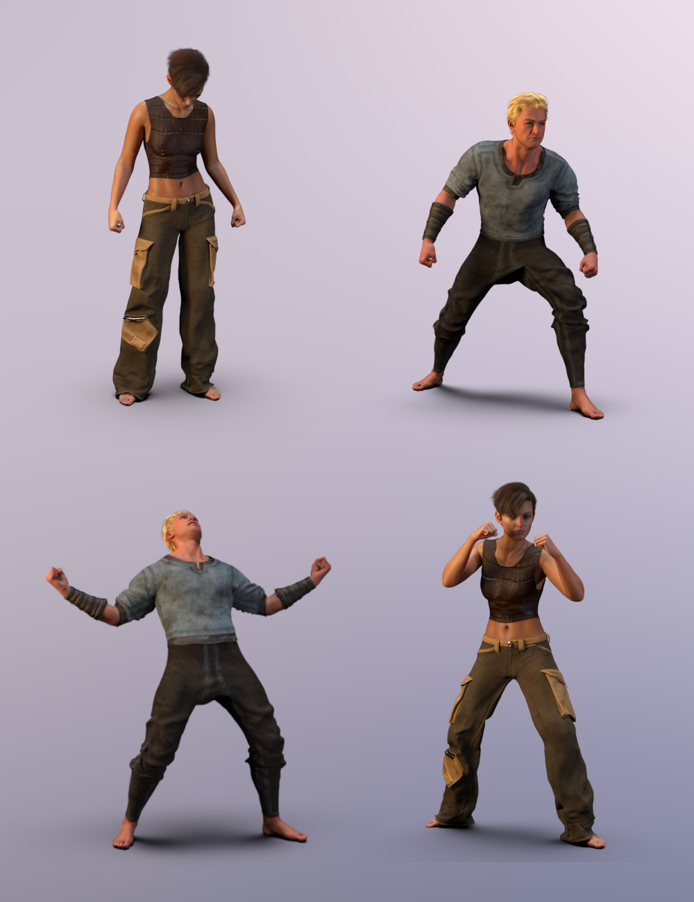 Stalwart, Sturdy and Strong Poses For Genesis 9 | Daz 3D