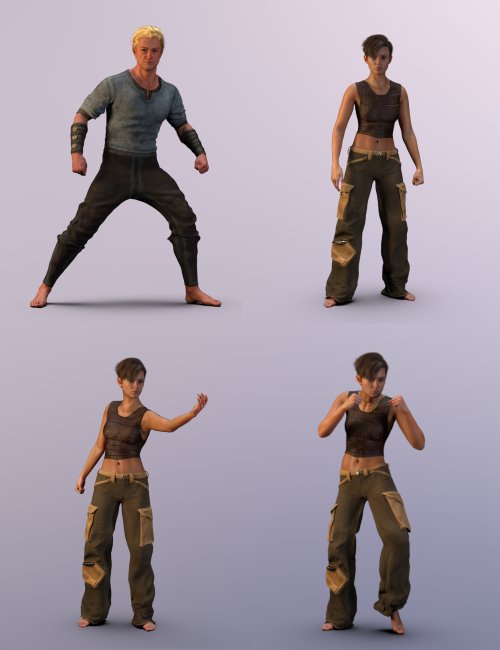 Stalwart, Sturdy and Strong Poses For Genesis 9 | Daz 3D