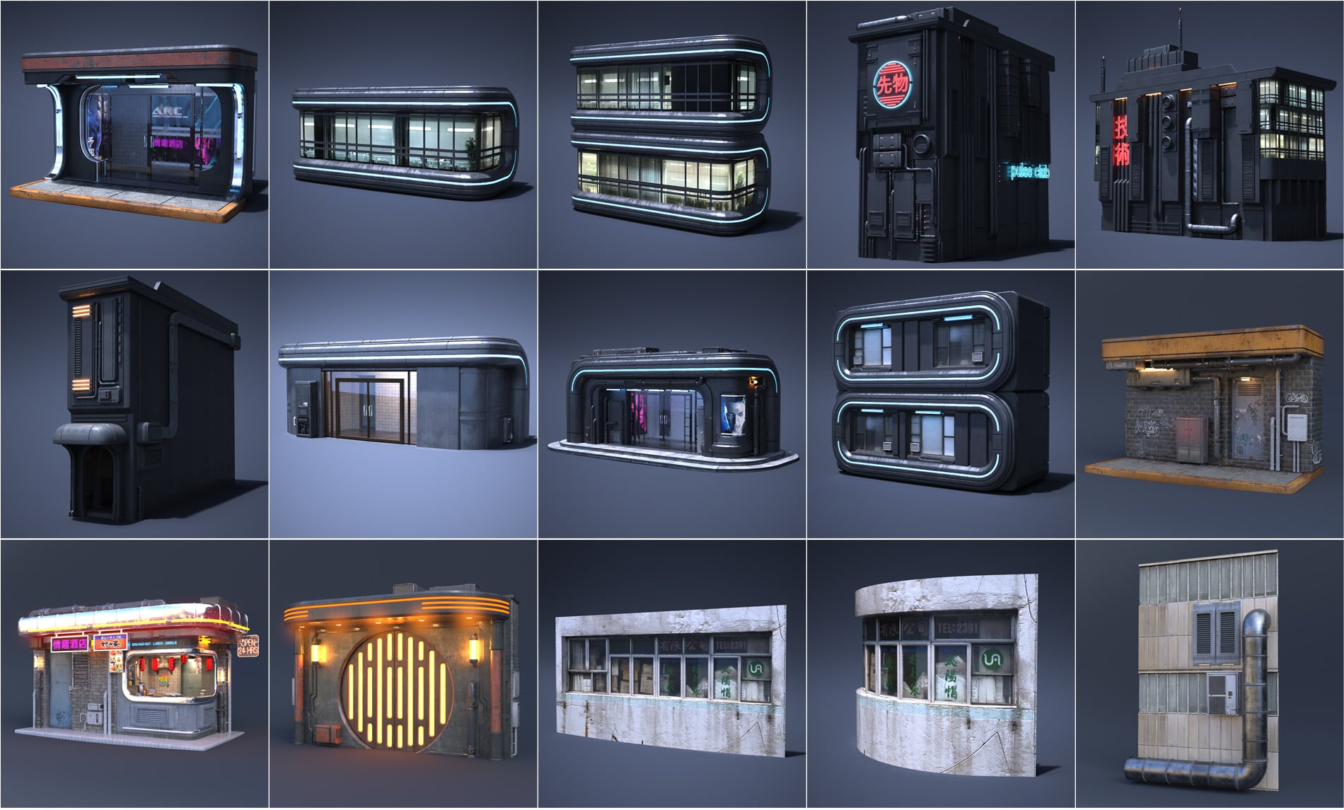 Cyberpunk Kitset | Daz 3D