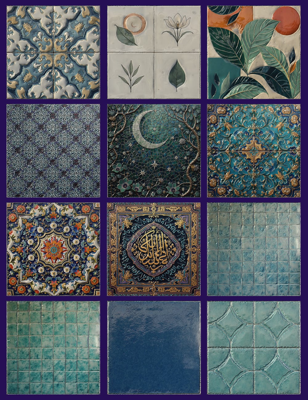 Oriental Tiles Iray Shader and Props Merchant Resource | Daz 3D