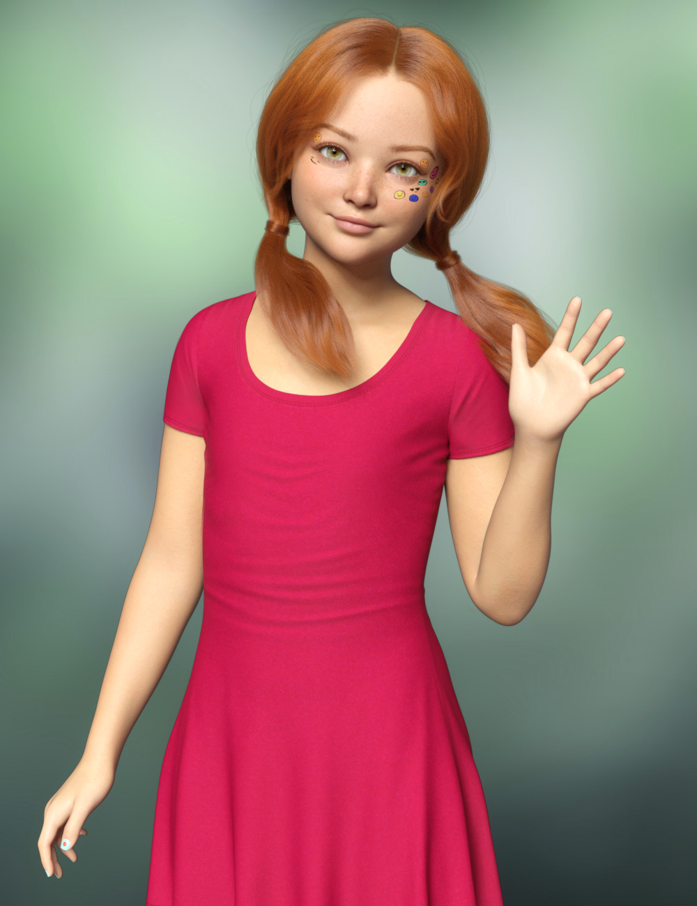 P3D Siblings Puck and Penny and Expressions for Genesis 9 | Daz 3D