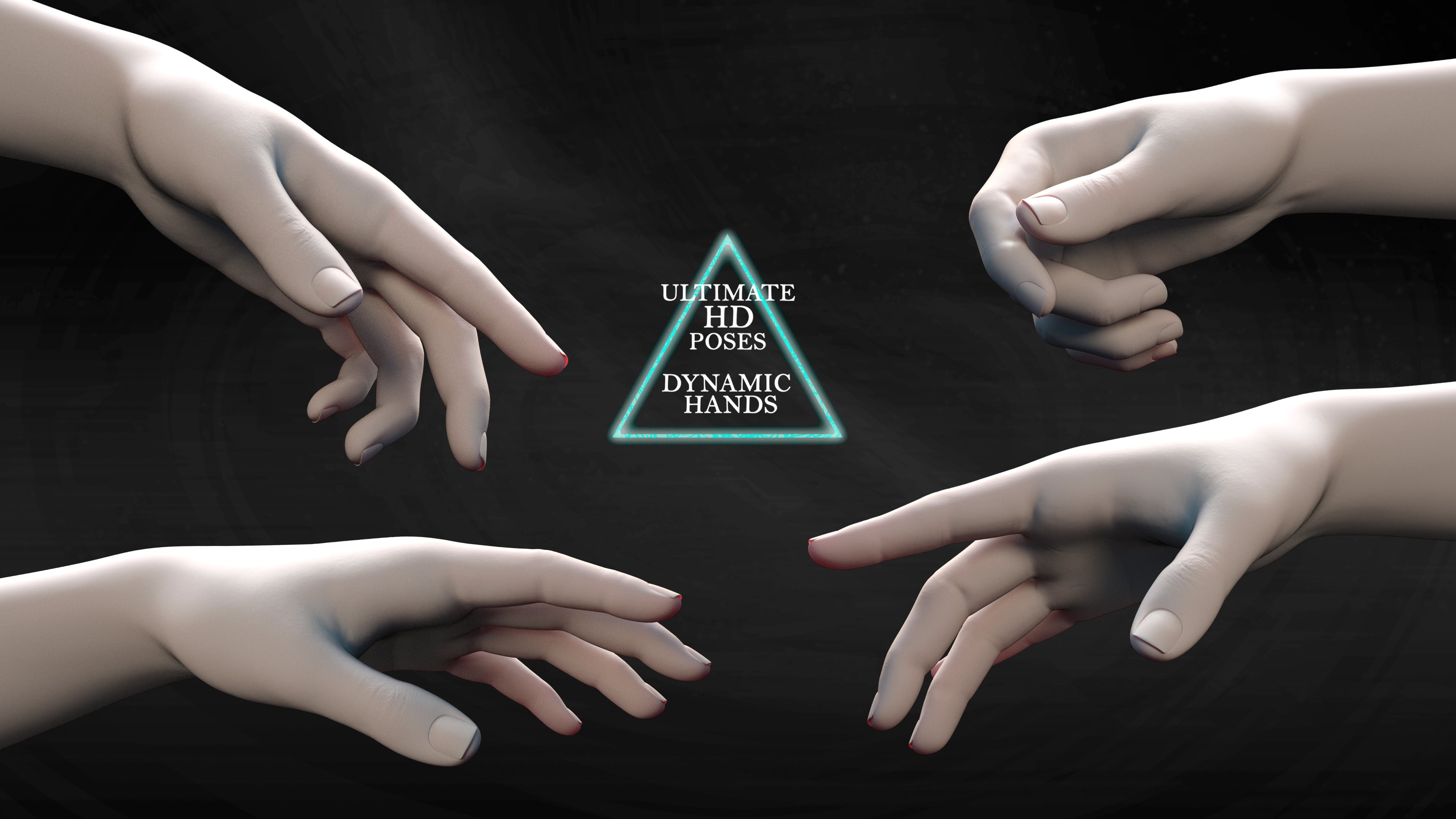 Ultimate HD Poses Dynamic Hands for Genesis 9 | Daz 3D