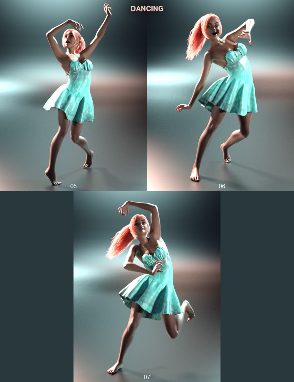Party Girl Poses for Genesis 9 | Daz 3D