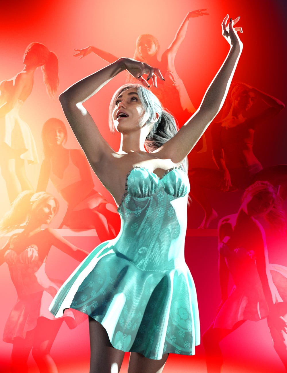 Punkish Party Girl Bundle | Daz 3D