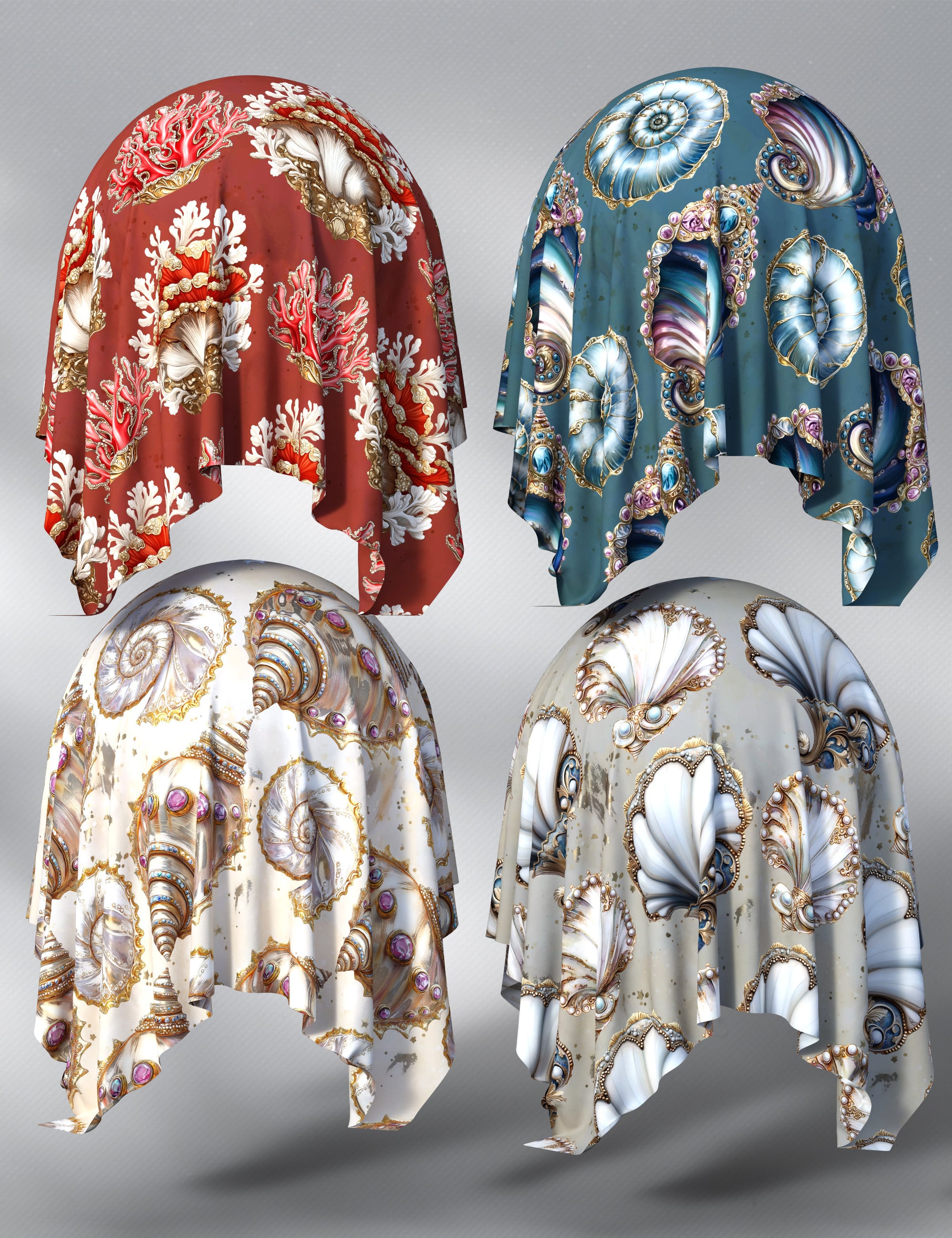 Coral Bloom Fabric Iray Shaders - MR | Daz 3D