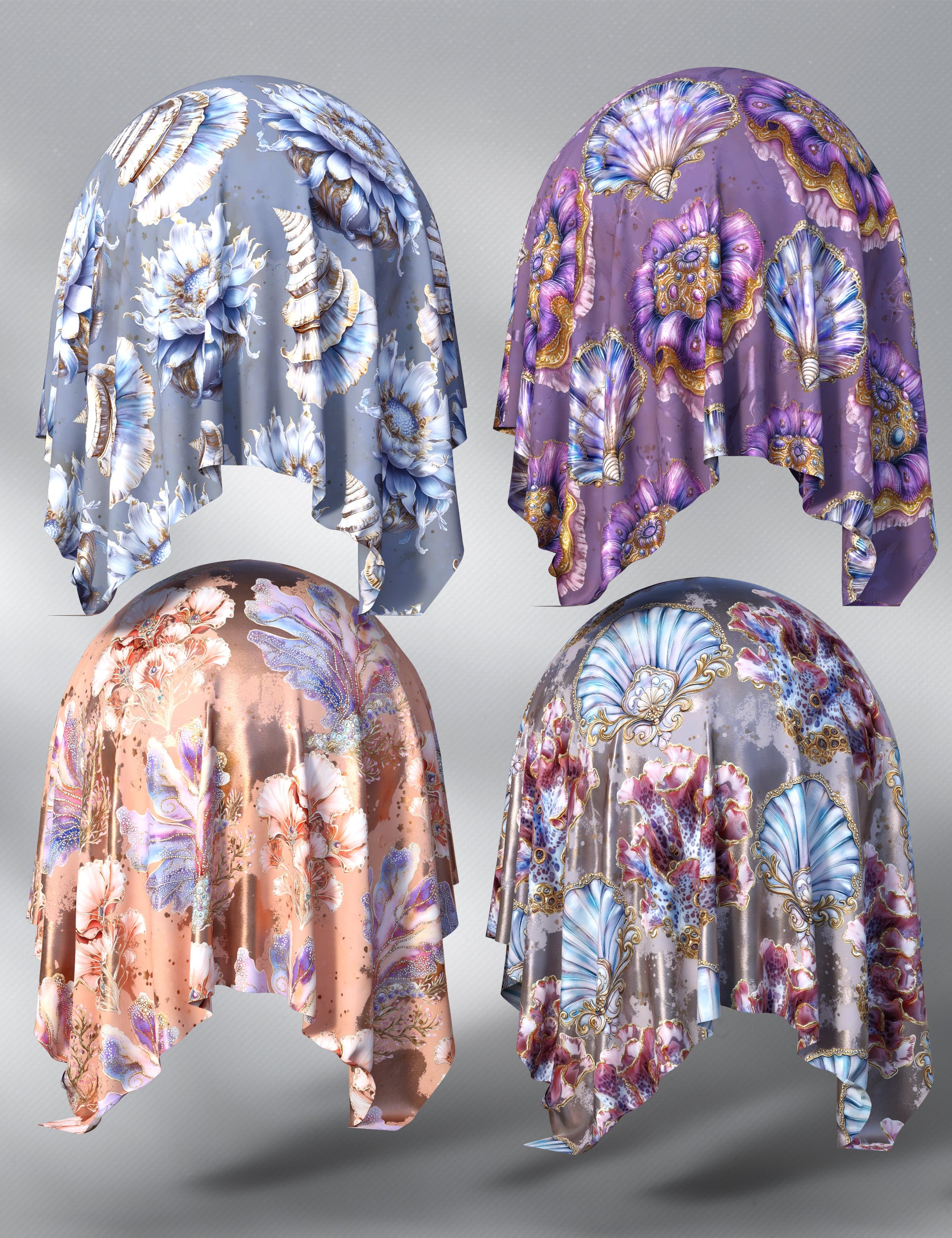 Coral Bloom Fabric Iray Shaders - MR | Daz 3D