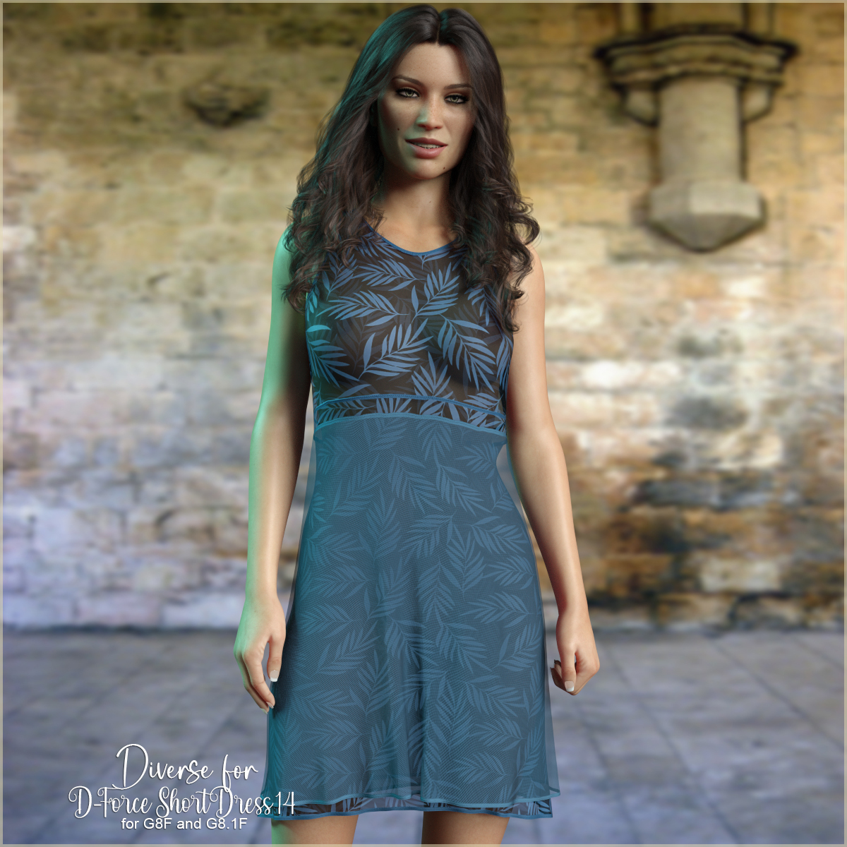 Diverse for D-Force Short Dress 14 for G8 and G8.1Females | Daz 3D