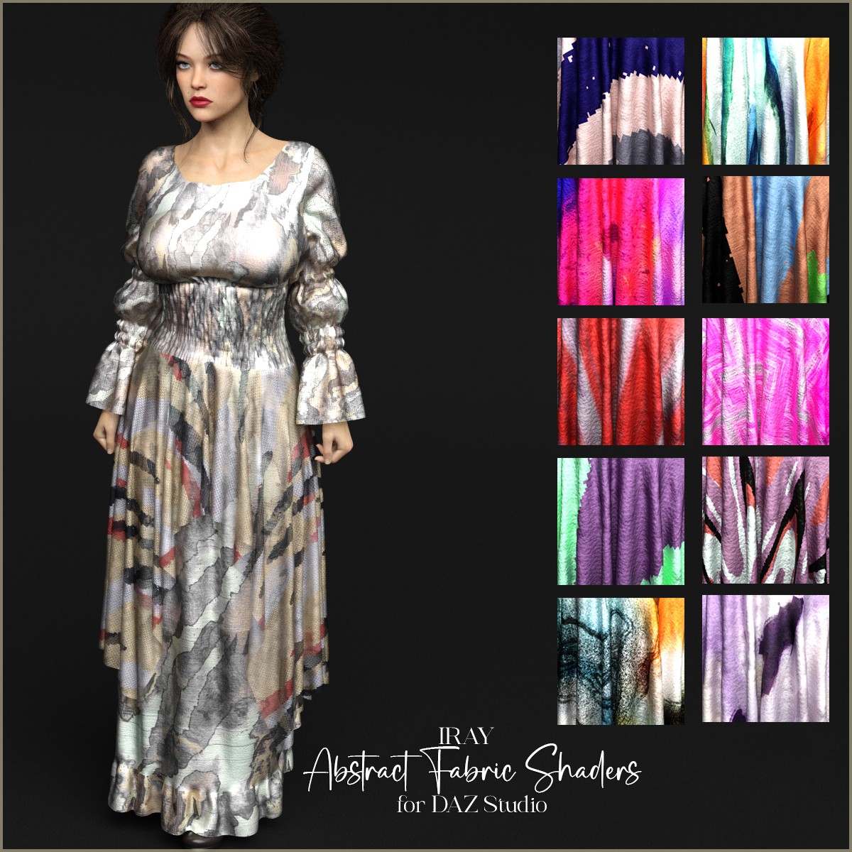 Abstract Fabric DS Iray Shaders | Daz 3D