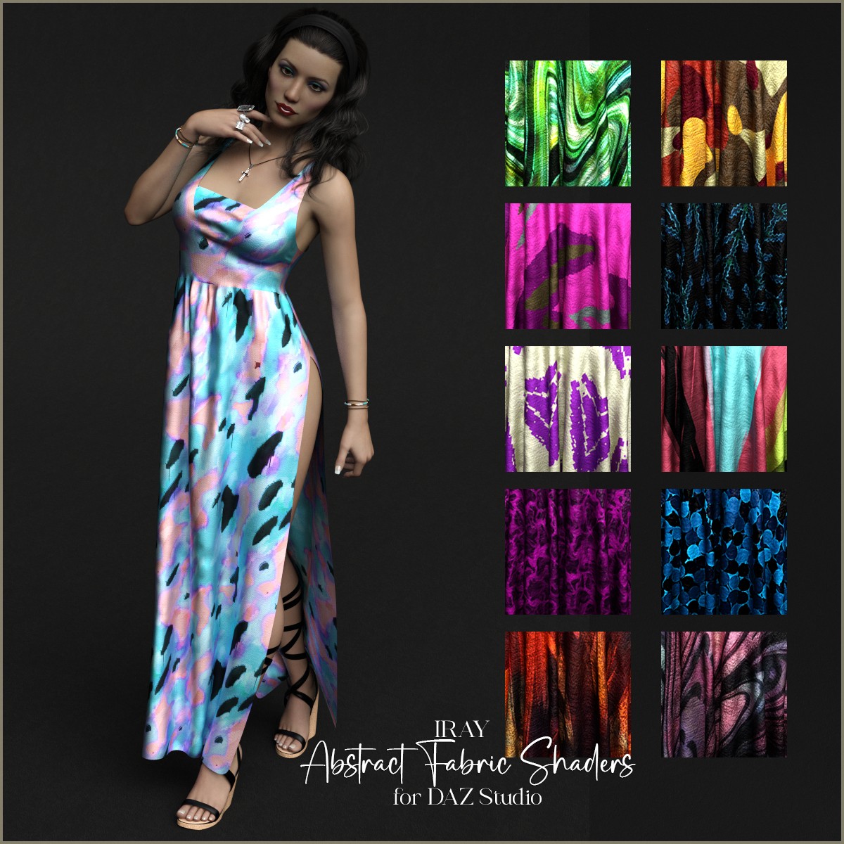 Abstract Fabric DS Iray Shaders | Daz 3D
