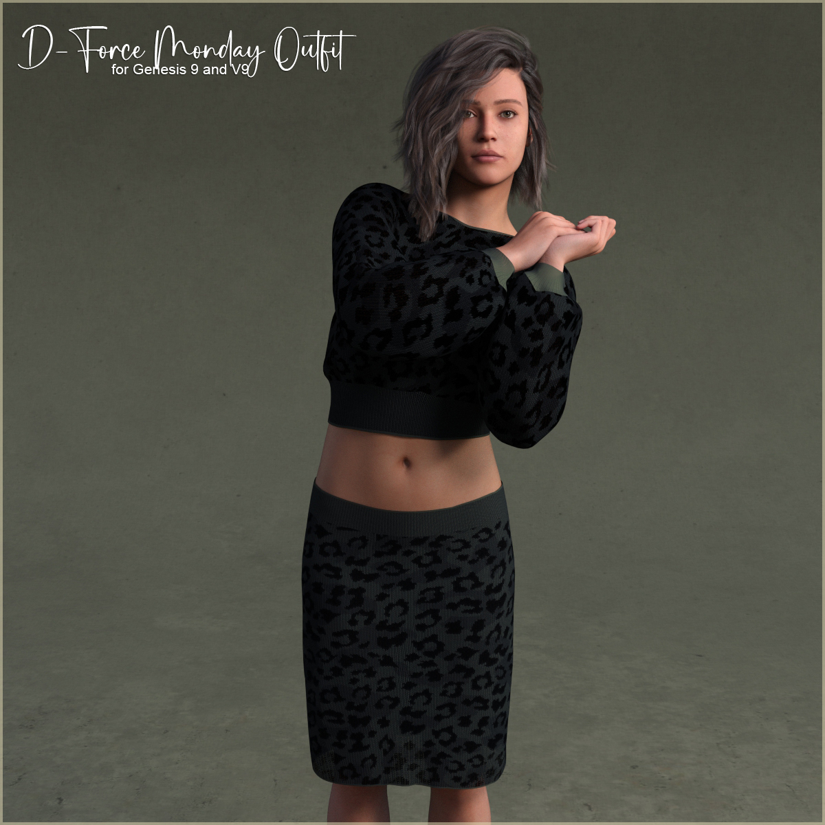 D-Force Monday Outfit for Genesis 9/V9 | Daz 3D