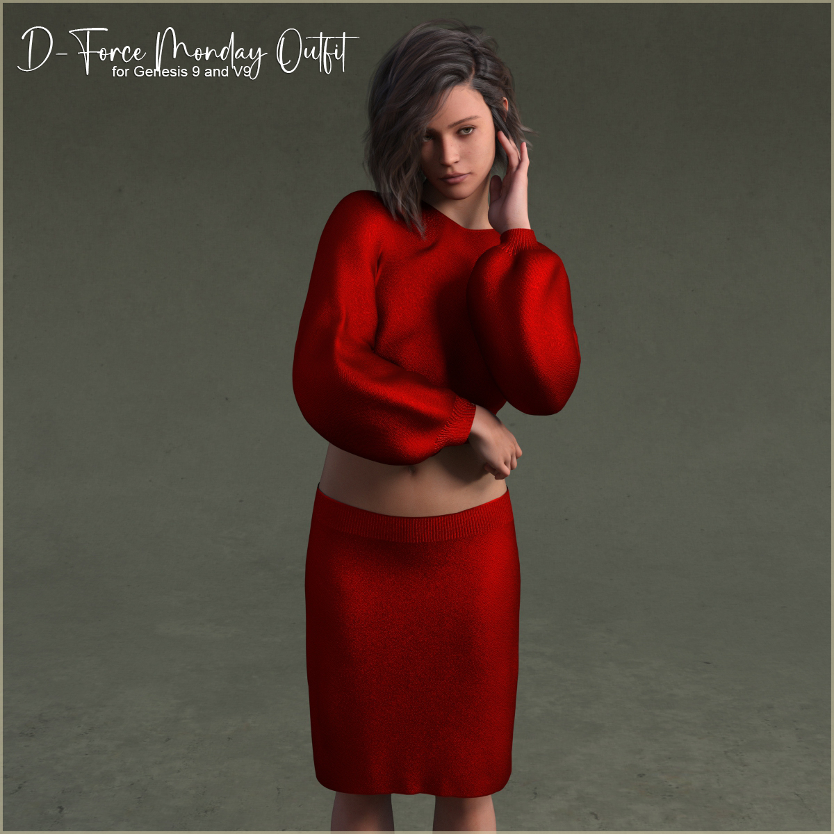 D-Force Monday Outfit for Genesis 9/V9 | Daz 3D