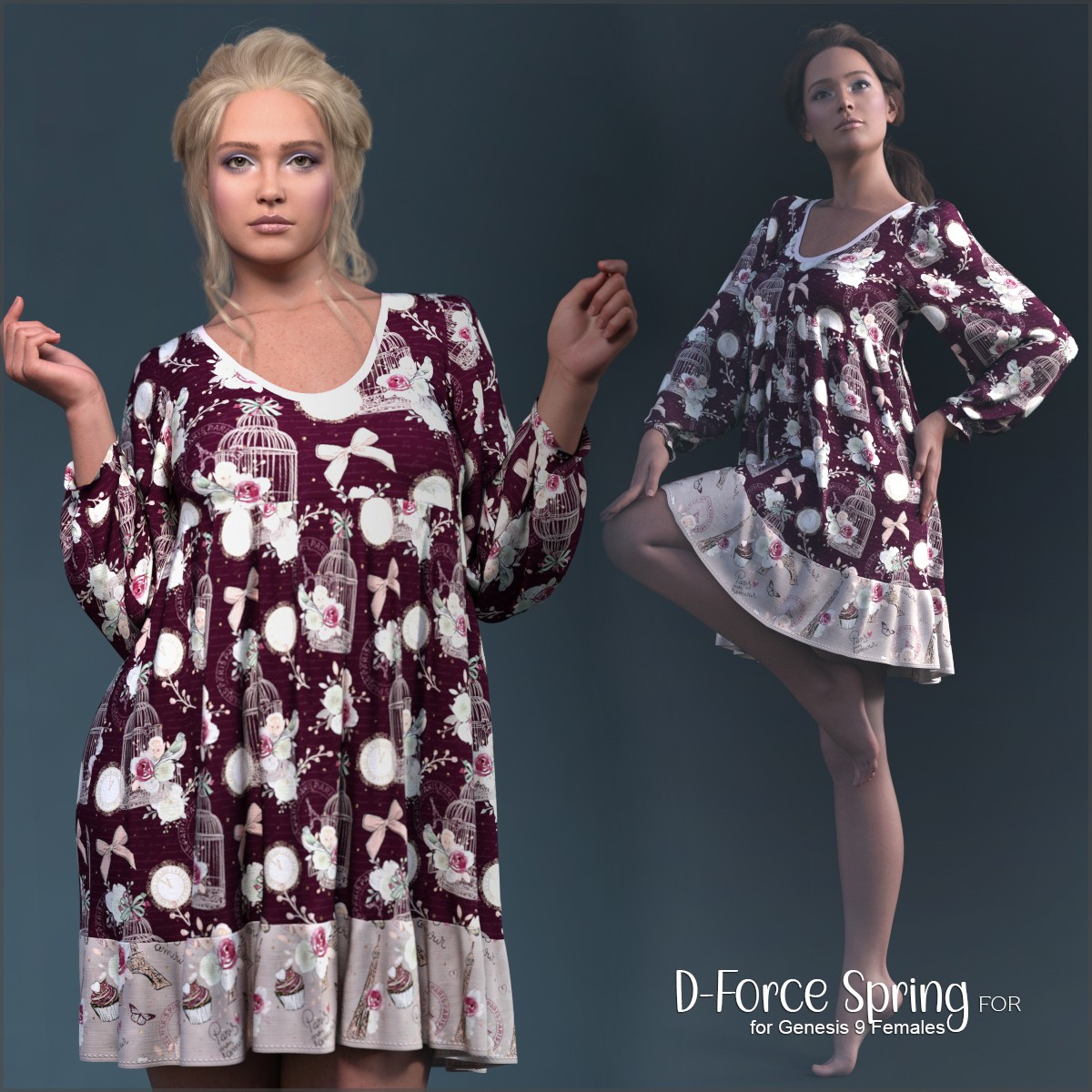 D-Force Spring for Genesis 9 Females | Daz 3D