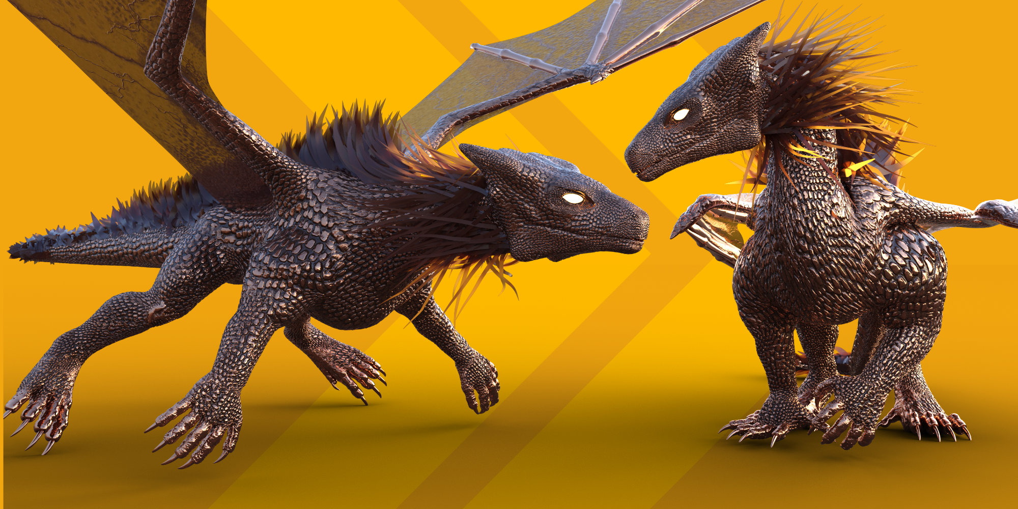 DA Copper Dragon for Daz Dragon 3 | Daz 3D