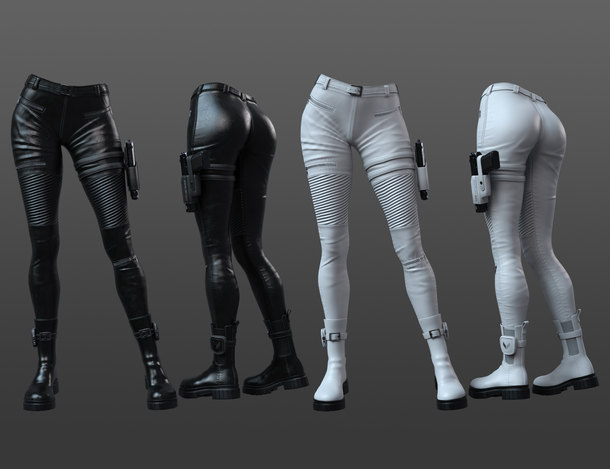 dForce Urban Assassin Outfit for Genesis 9, 8.1, and 8 Female | Daz 3D