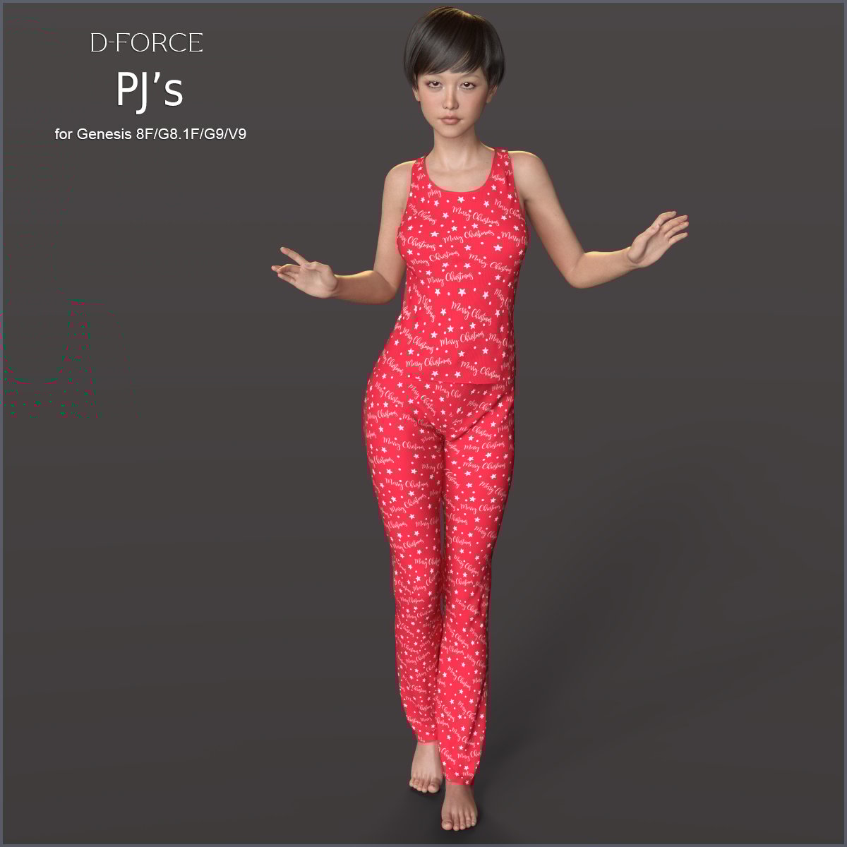 D-Force PJs for G8/8.1F and Genesis 9/V9 | Daz 3D