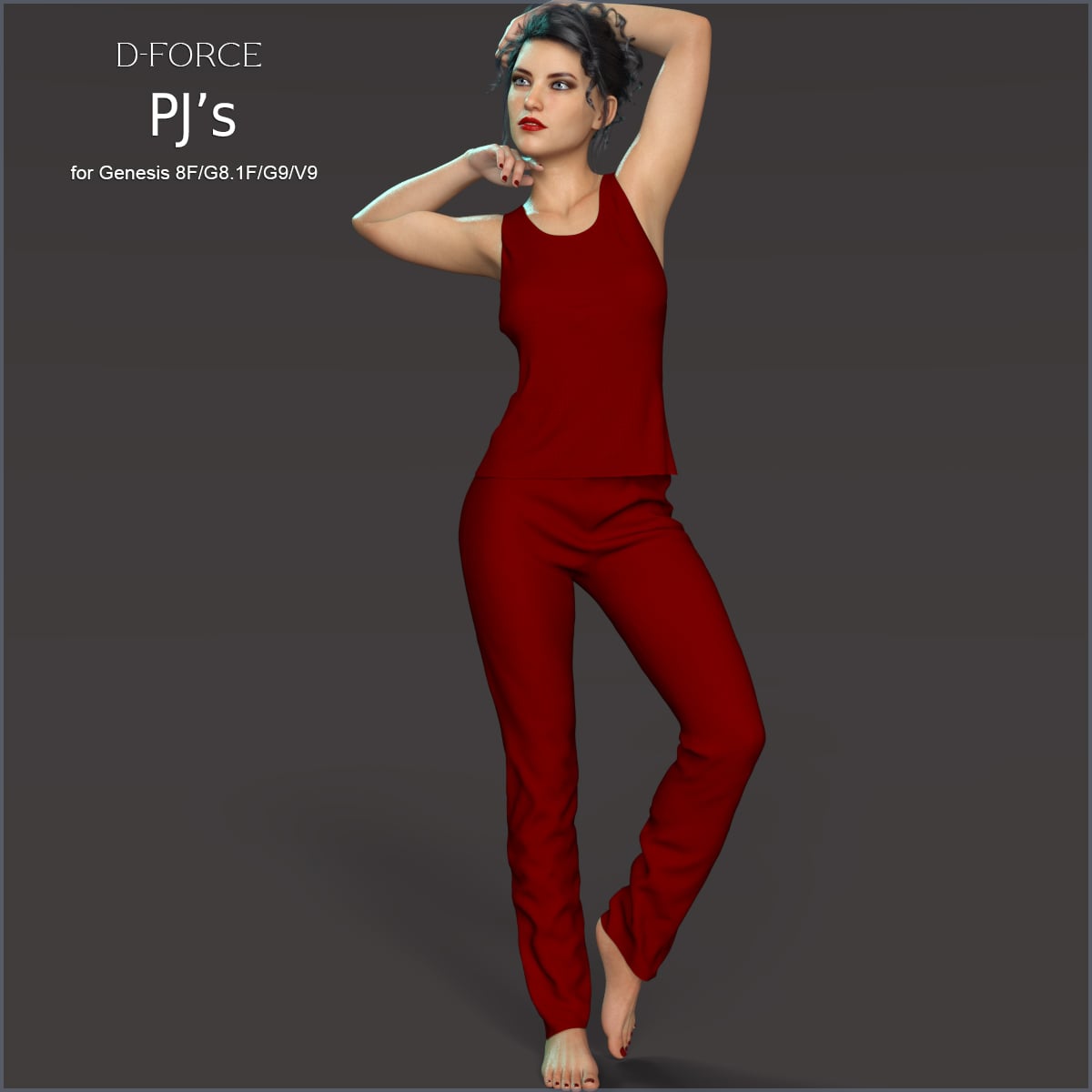 D-Force PJs for G8/8.1F and Genesis 9/V9 | Daz 3D