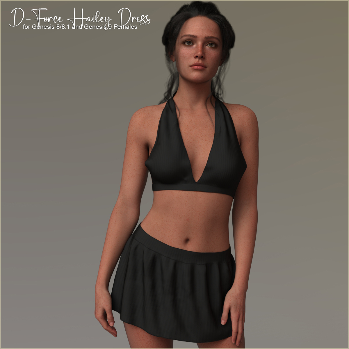 D-Force Hailey Outfit for Genesis 8/8.1/9/V9 | Daz 3D
