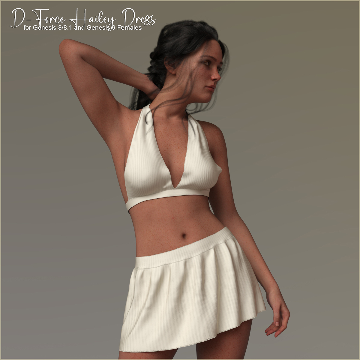 D-Force Hailey Outfit for Genesis 8/8.1/9/V9 | Daz 3D