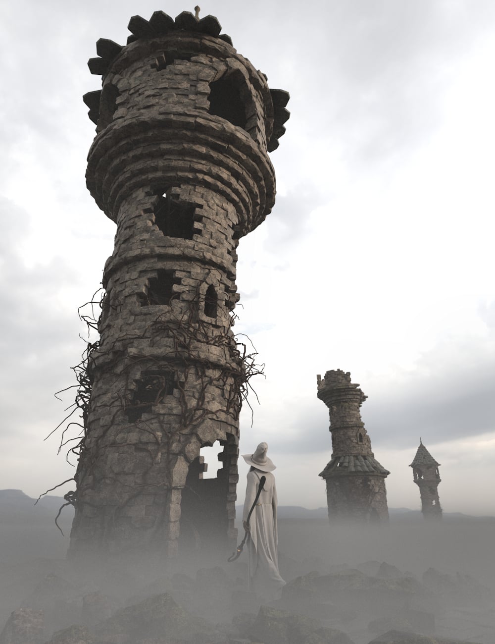 Ruined Mage Towers 1 | Daz 3D