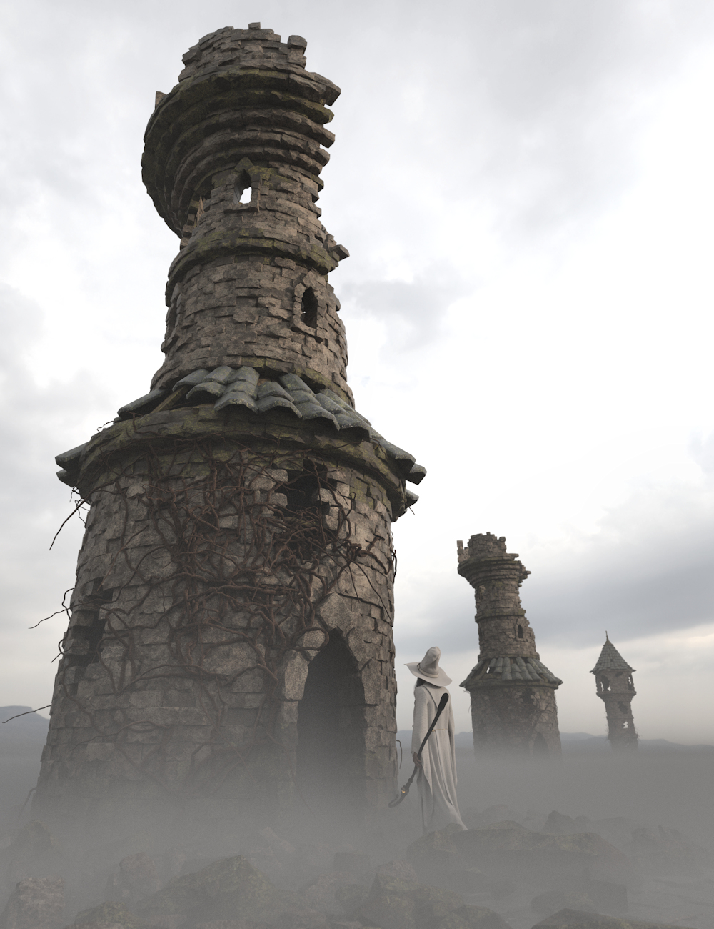 Ruined Mage Towers 1 | Daz 3D