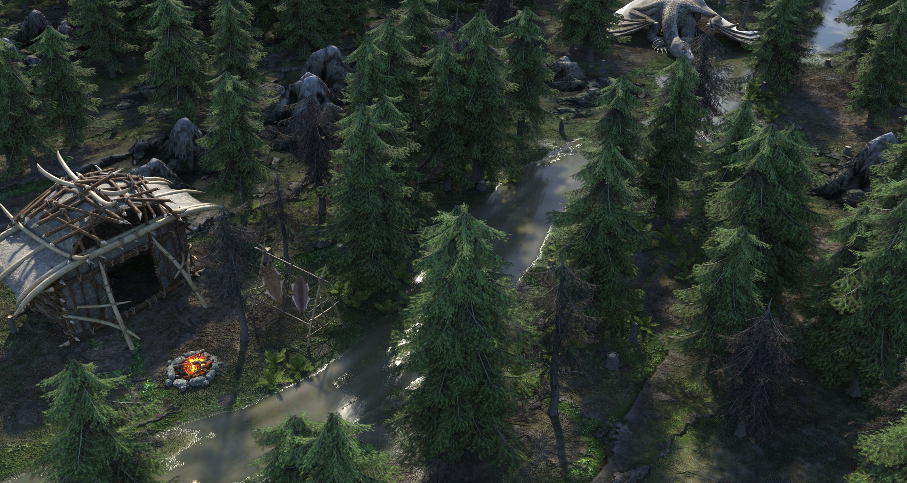 From Above: Low Poly Forest | Daz 3D