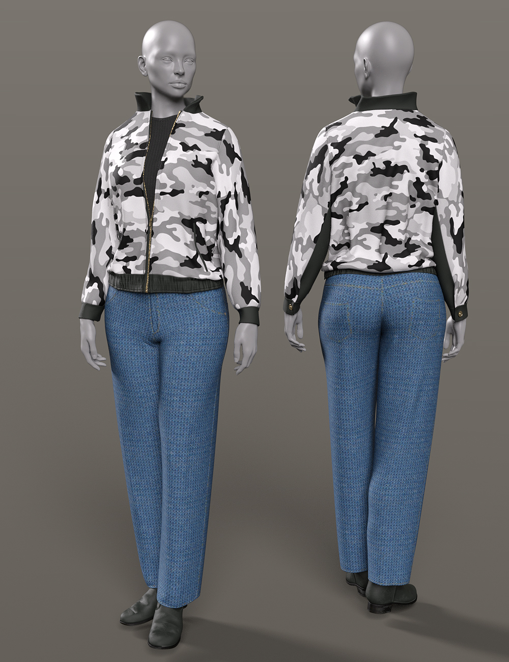 InStyle - dForce 50s Rebel Outfit Texture Add-On | Daz 3D