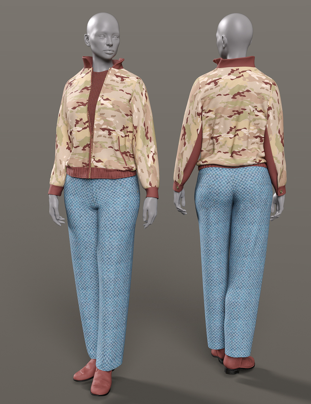 InStyle - dForce 50s Rebel Outfit Texture Add-On | Daz 3D