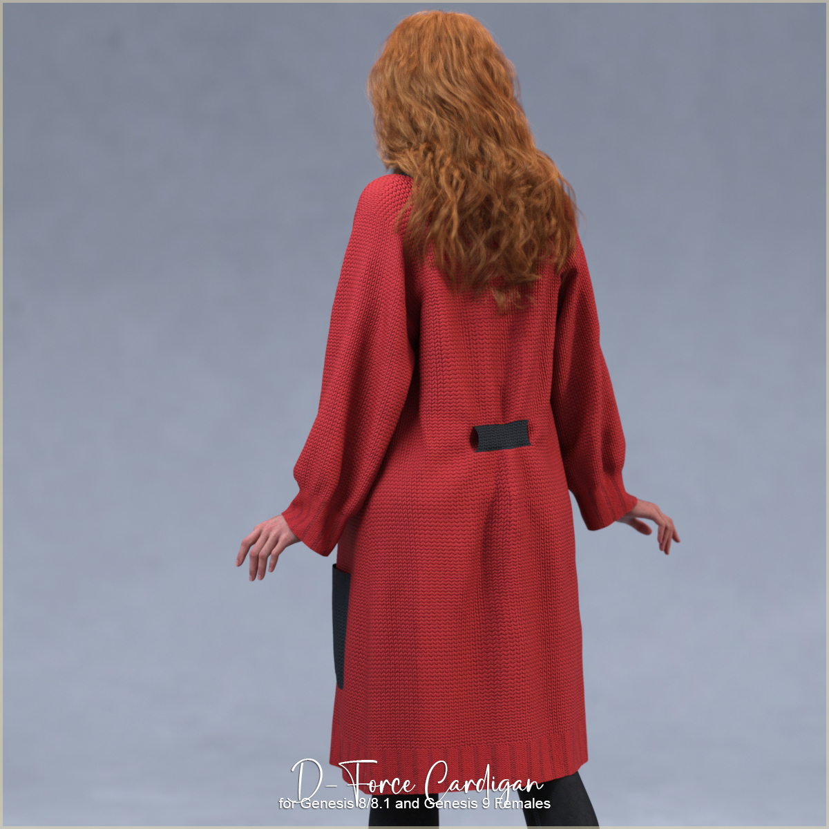 D-Force Cardigan for Genesis 8/8.1/9/V9 | Daz 3D