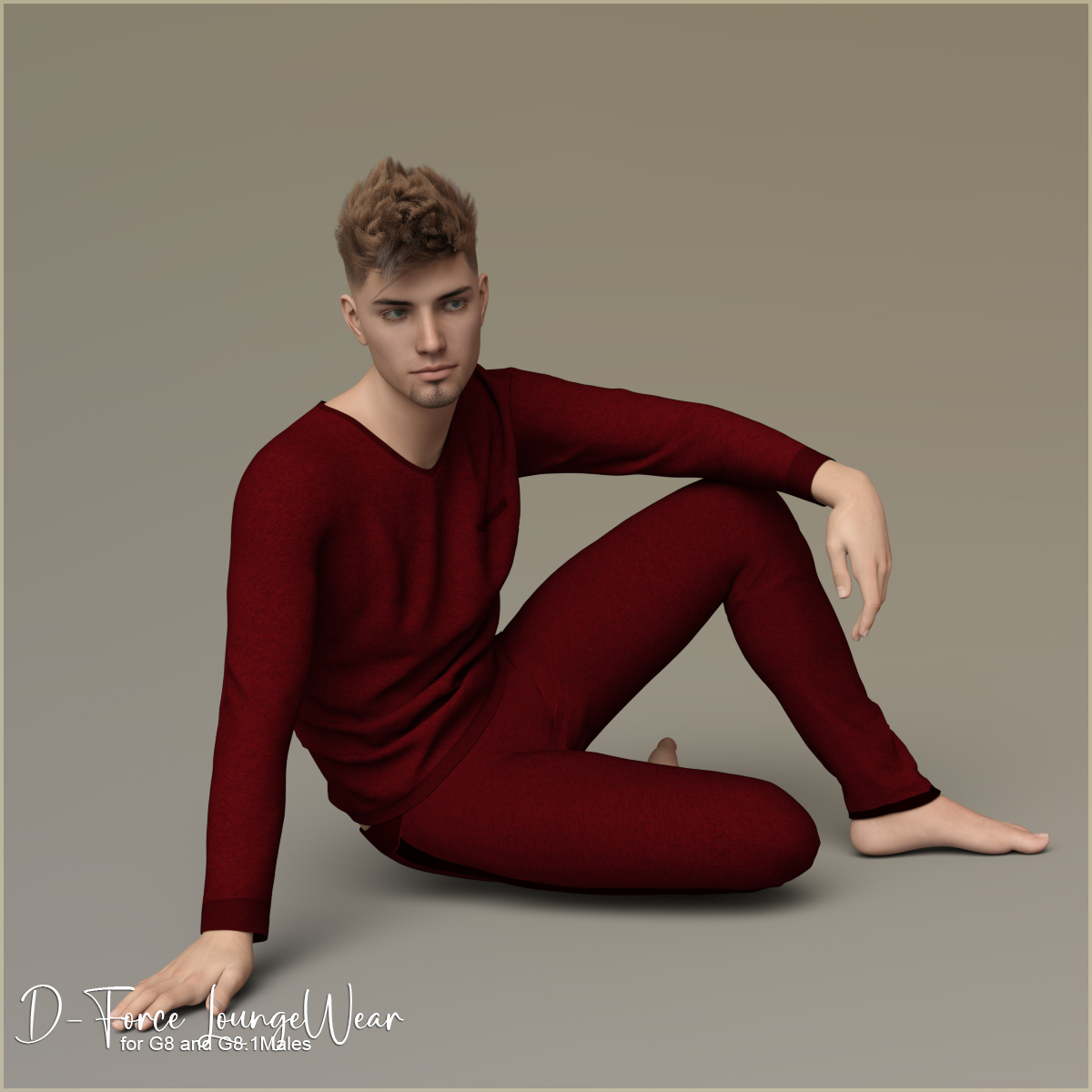 D-Force LoungeWear for G8 and G8.1 Males | Daz 3D