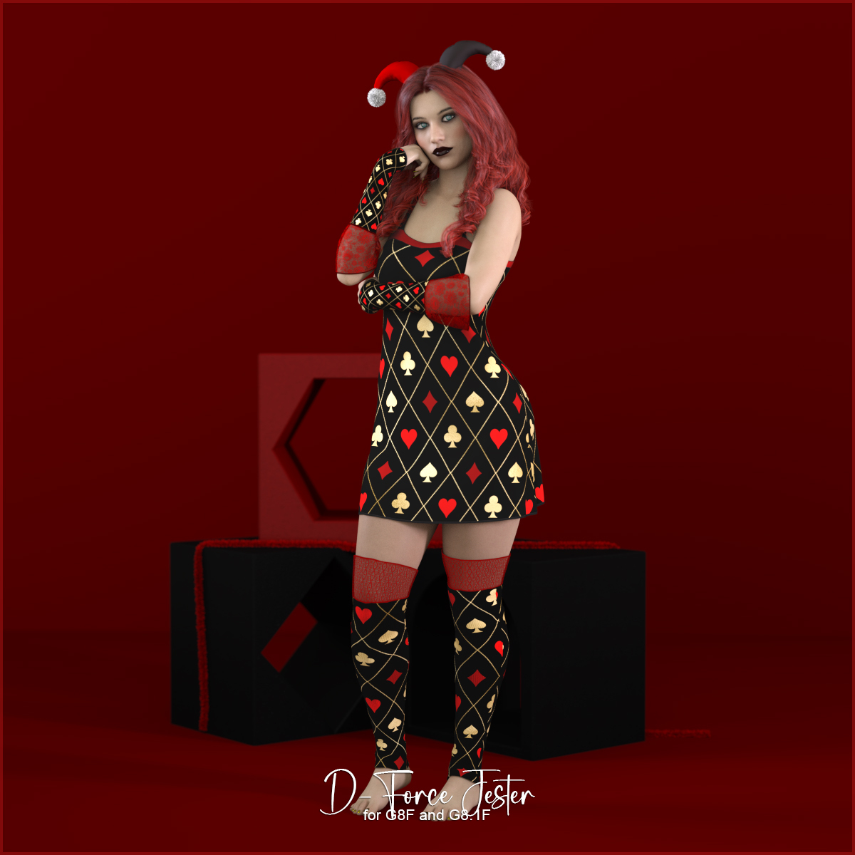 D-Force Jester for G8F & G8.1F | Daz 3D