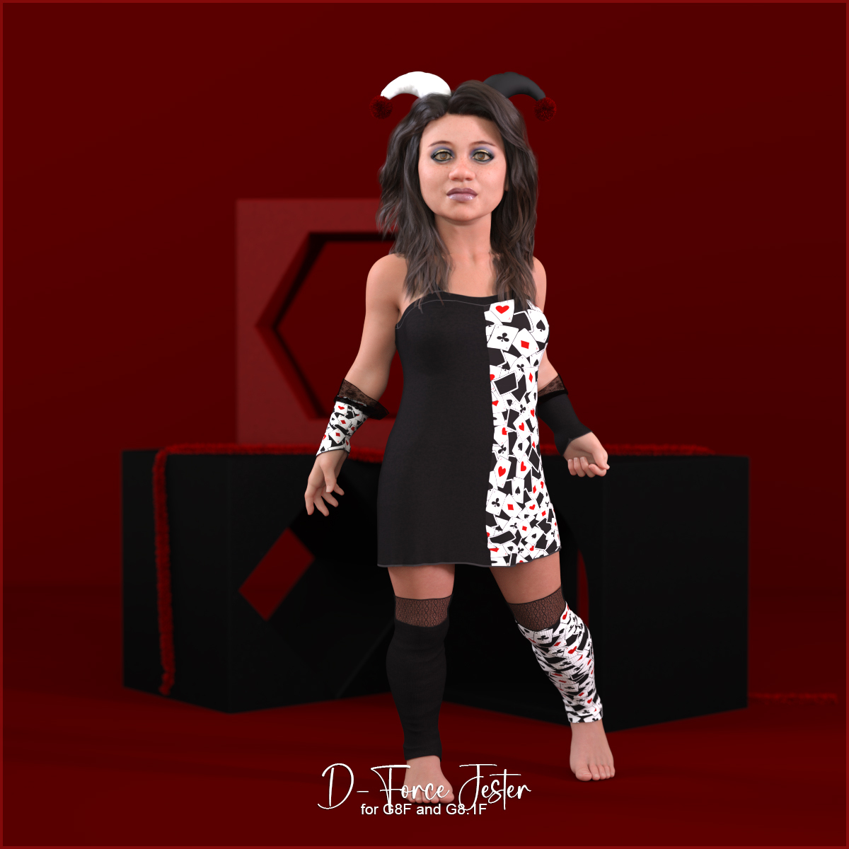 D-Force Jester for G8F & G8.1F | Daz 3D