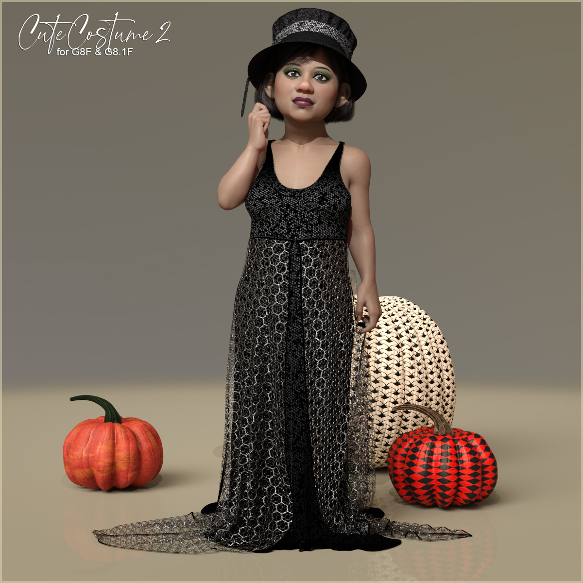 D-Force Cute Costume2 for G8F & G8.1F | Daz 3D