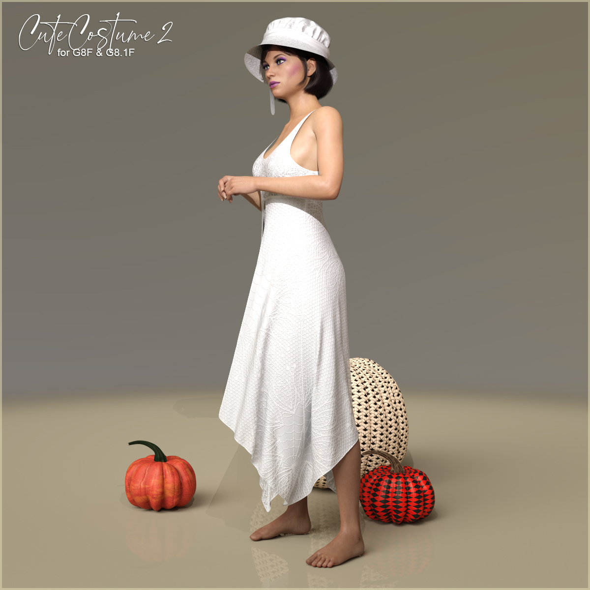 D-Force Cute Costume2 for G8F & G8.1F | Daz 3D