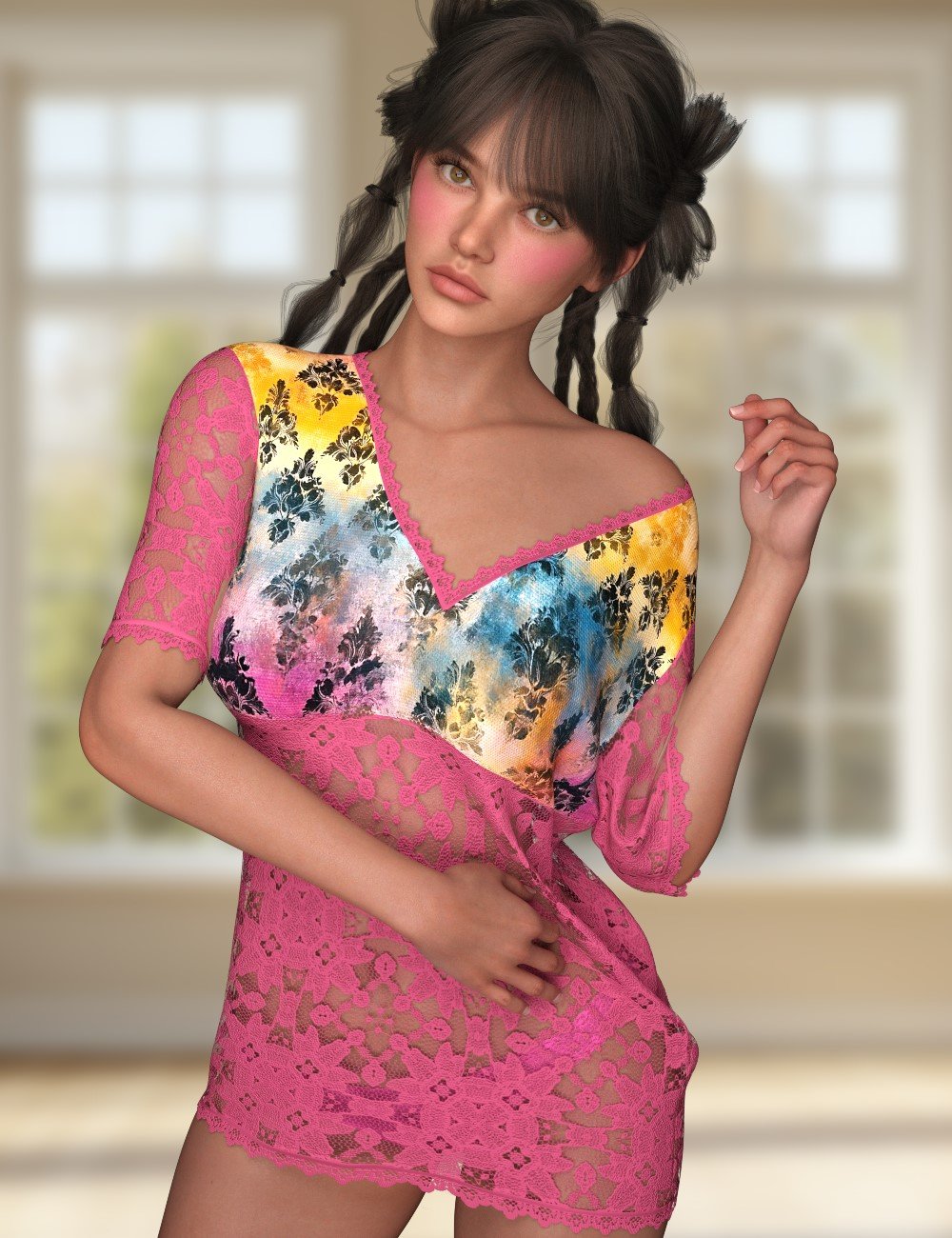 L3D Romance Too Big Jersey Texture Add-On | Daz 3D