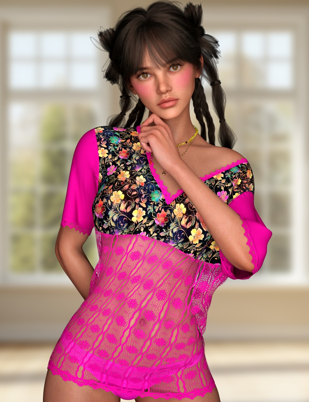 L3D Romance Too Big Jersey Texture Add-On | Daz 3D