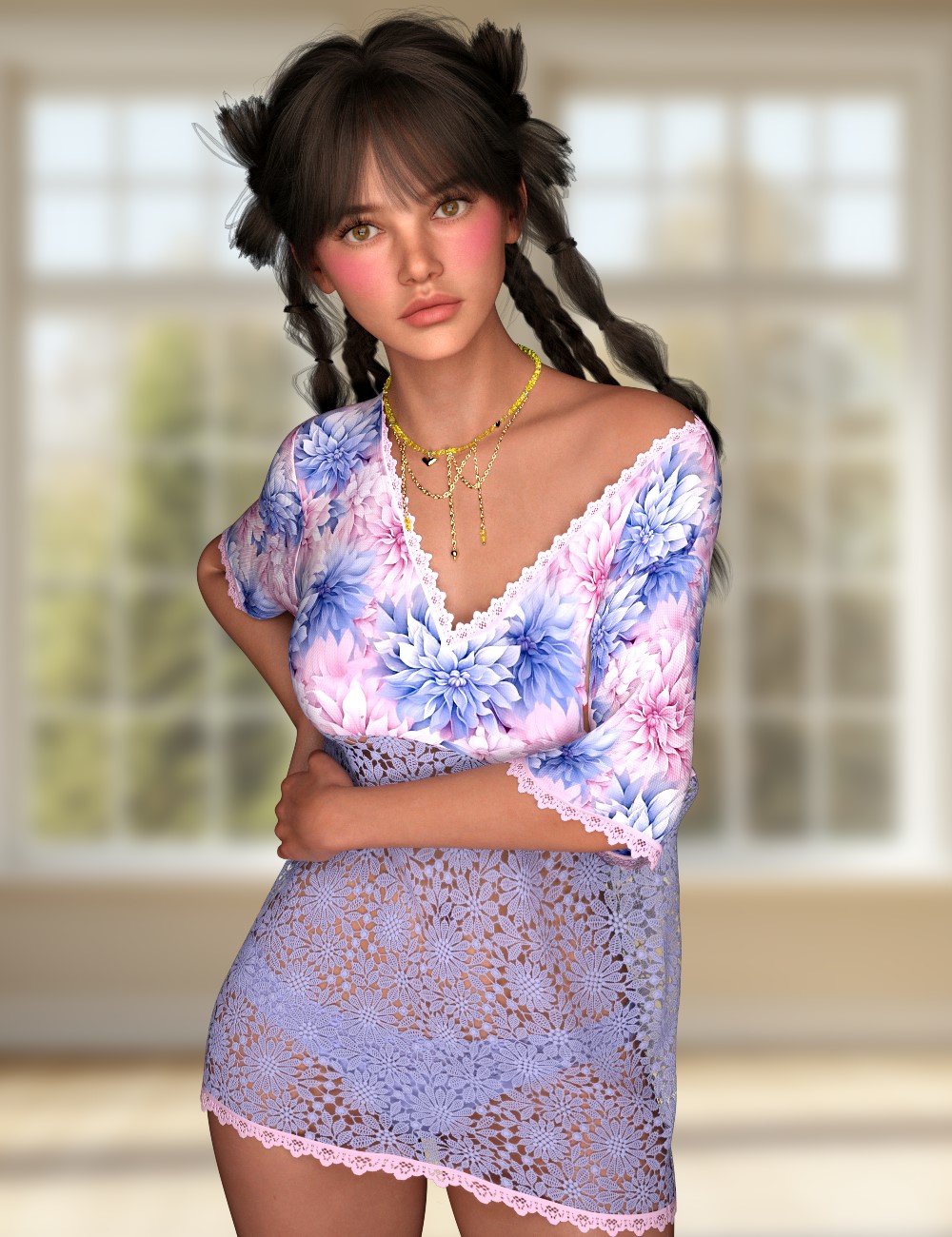 L3D Romance Too Big Jersey Texture Add-On | Daz 3D