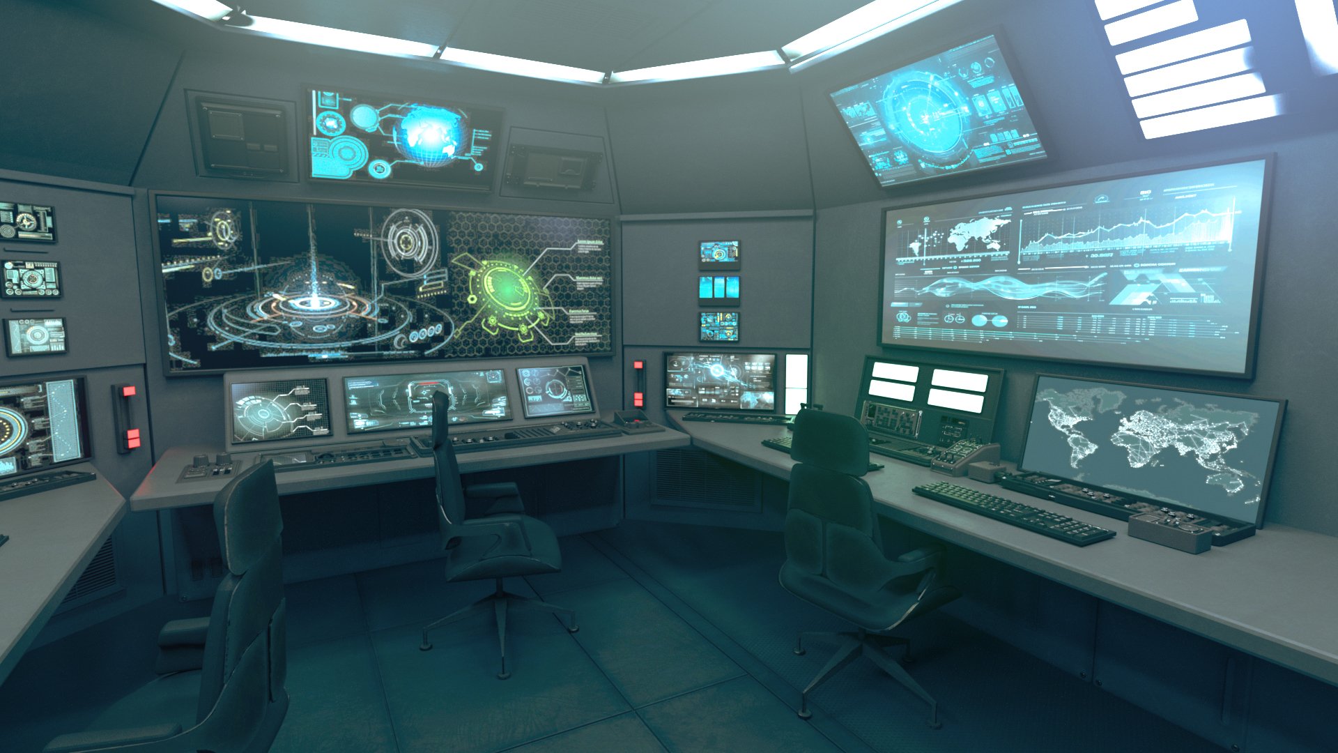 Polish Secret Control Room | Daz 3D