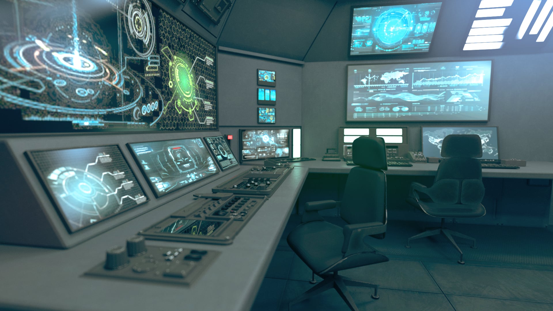 Polish Secret Control Room | Daz 3D