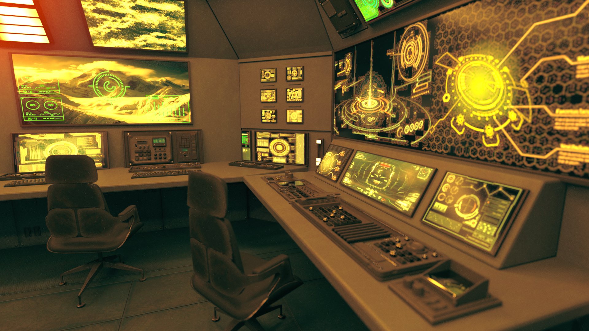 Polish Secret Control Room | Daz 3D