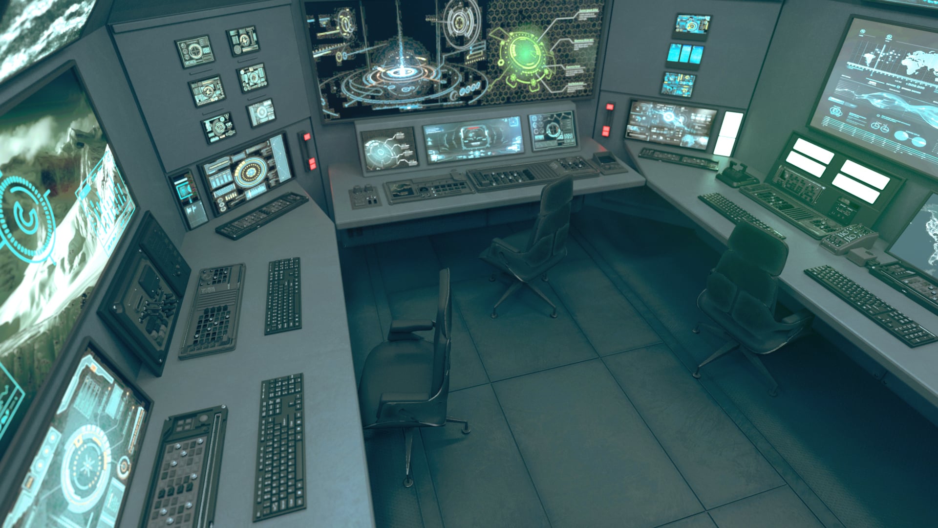 Polish Secret Control Room | Daz 3D