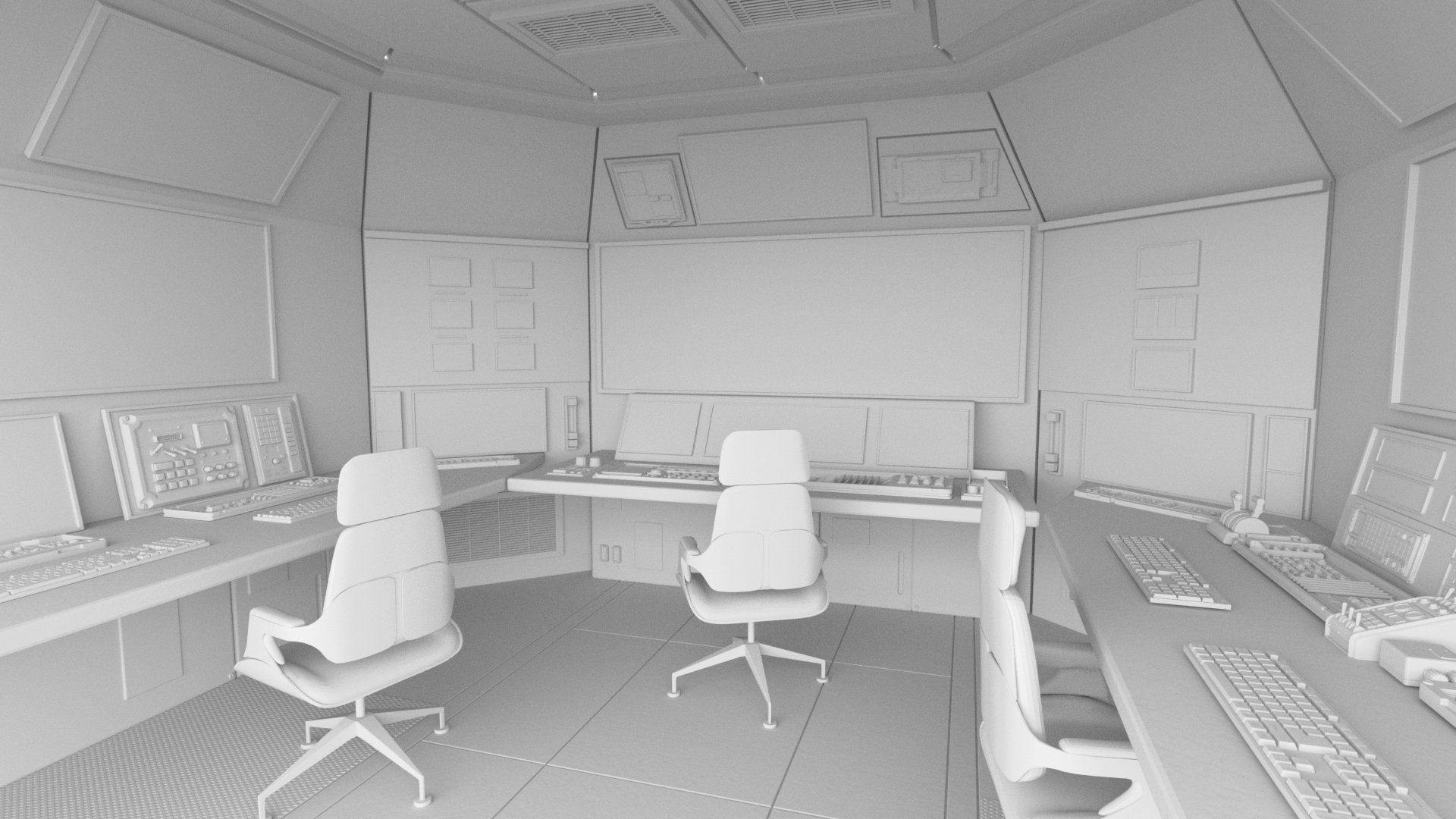 Polish Secret Control Room | Daz 3D