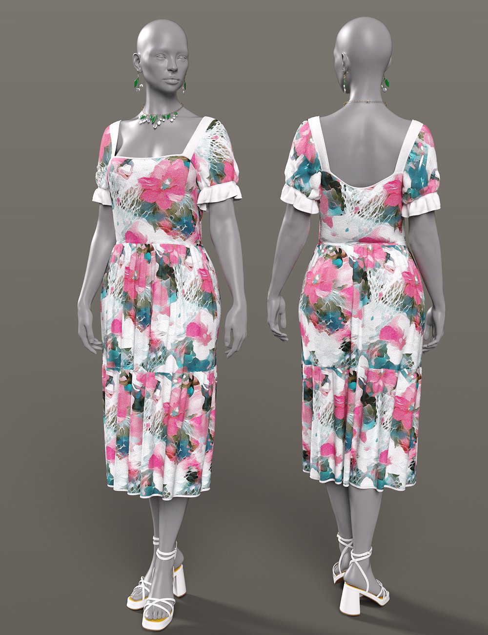 InStyle - dForce Meadow Muse Outfit Texture Add-On | Daz 3D